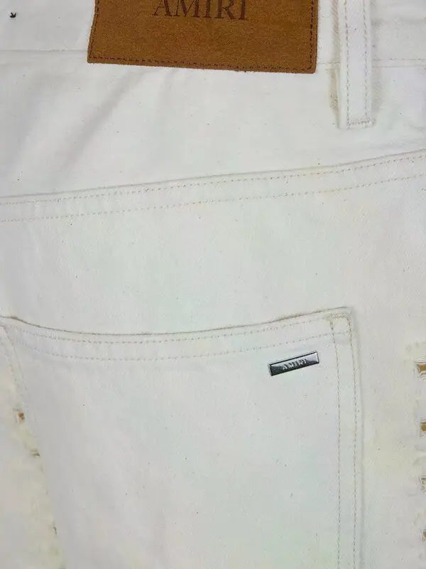 Amiri Laser-cut Wide Leg Denim
