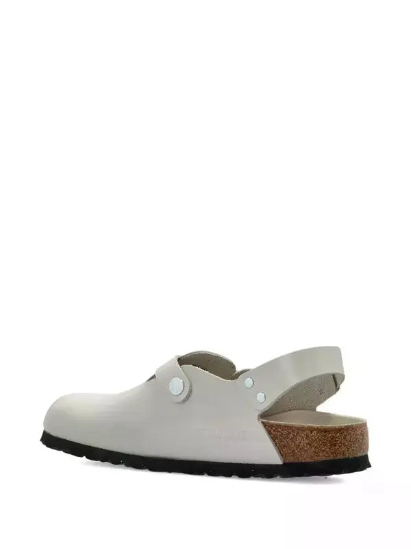 BIRKENSTOCK Tokio Buckle Leather Clogs