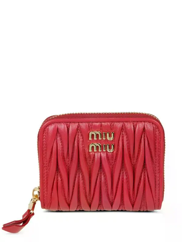 Miu Miu Quilted Wallet - Red