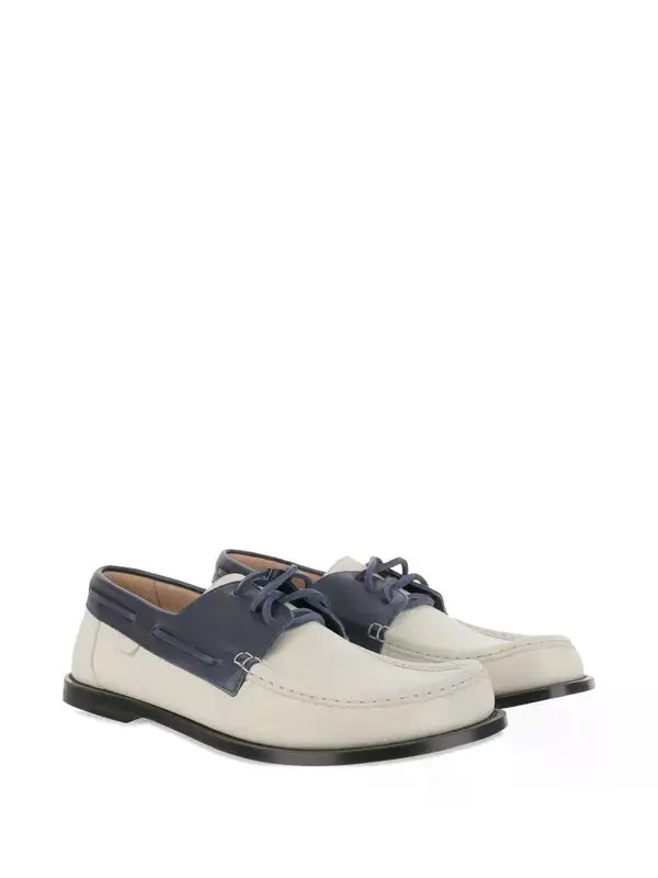 Loewe Two-tone Boat Shoes