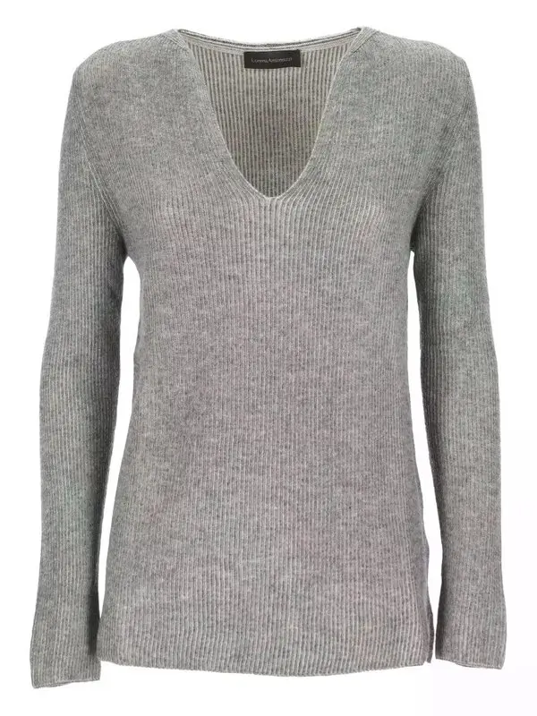 Lorena Antoniazzi V-neck Ribbed-knit Sweater