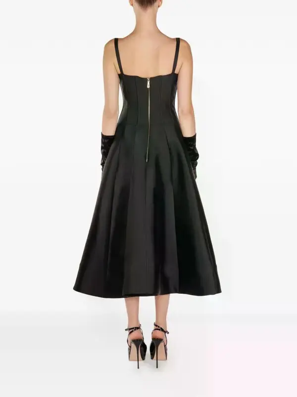 ARAFTU Lace-detail Midi Dress