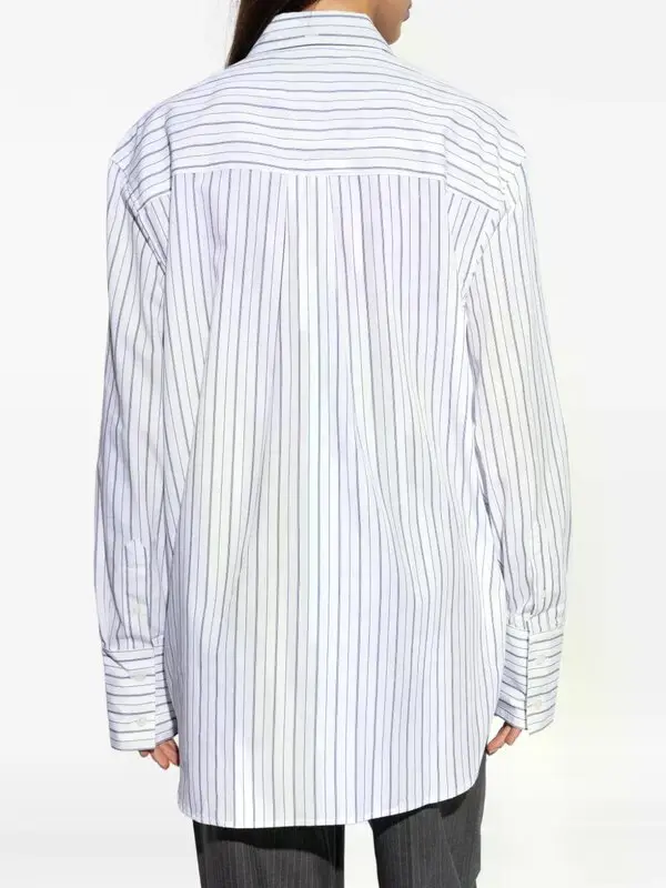SAMSOE SAMSOE Striped Button-down Shirt