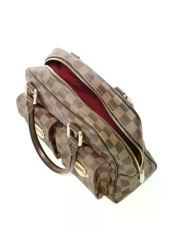 LOUIS VUITTON Damier Ébene Manhattan Pm Tote Bag - Brown