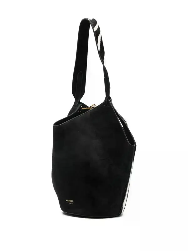 Khaite Mini Zebra-print Tote Bag - Black