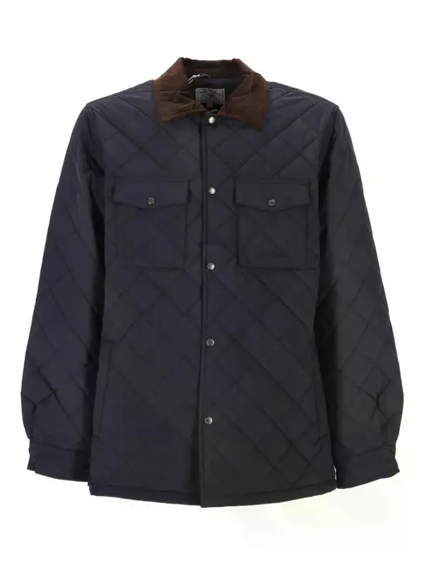 MC2 SAINT BARTH Quilted Jacket With Corduroy Collar