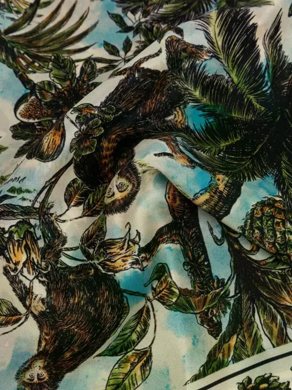 Dsquared2 Graphic-print Silk Scarf