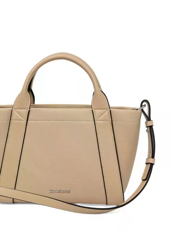 Karl Lagerfeld Embossed Logo Tote - Neutrals