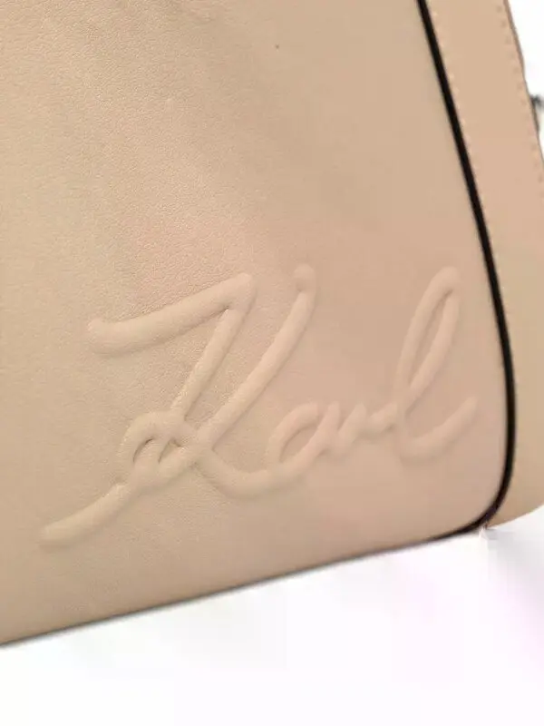 Karl Lagerfeld Embossed Logo Tote - Neutrals