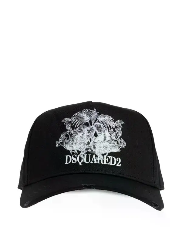 Dsquared2 Graphic Baseball Cap - Black
