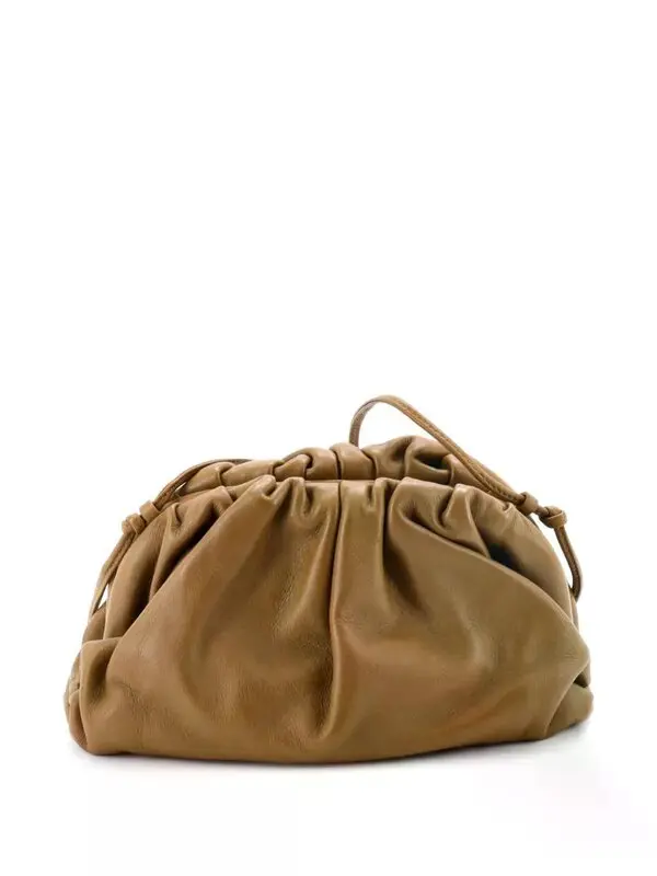Bottega Veneta The Pouch Leather Mini Crossbody Bag - Brown