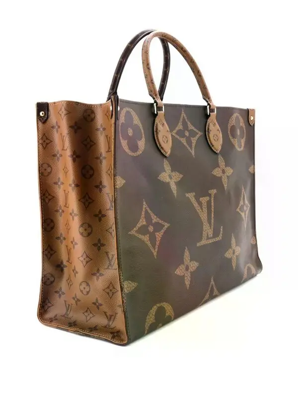 LOUIS VUITTON Onthego Reverse Monogram Giant Gm Tote Bag - Brown