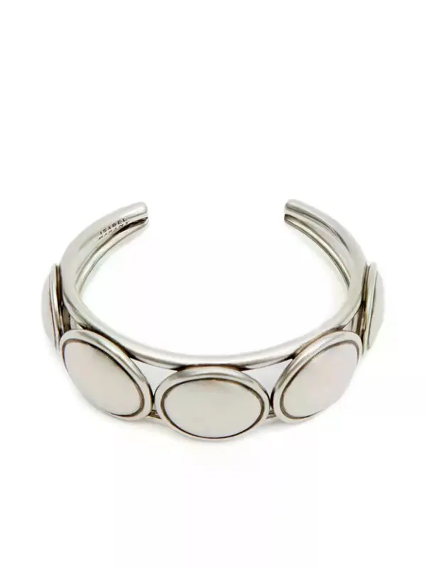 Isabel Marant Étoile Engraved Cuff Bracelet - Silver