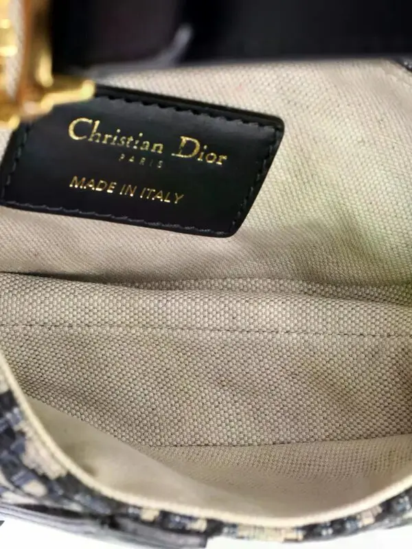 Dior Saddle Handbag Oblique Canvas Mini Shoulder Bag - Blue