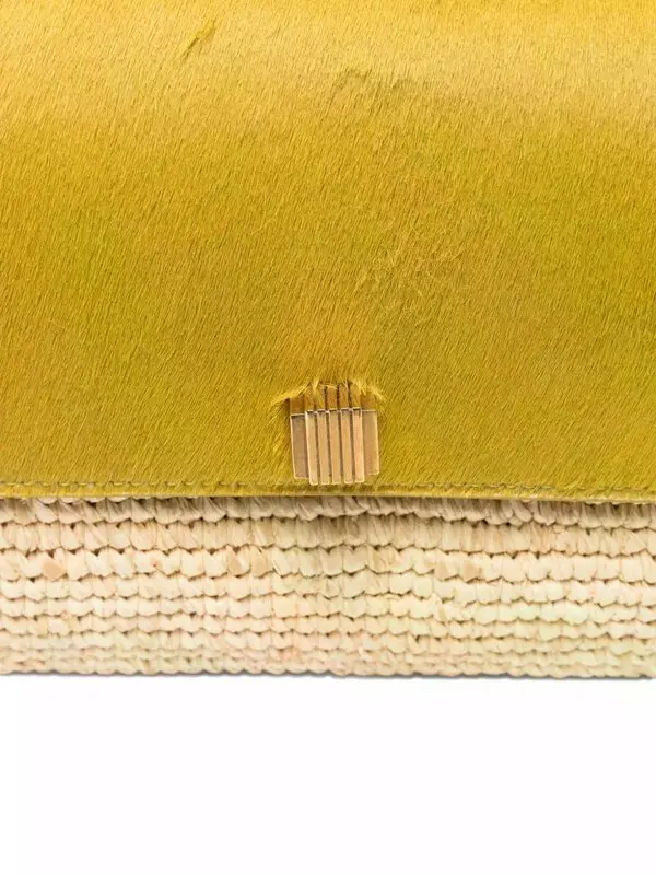 Khaite Audrey Raffia Cross Body Bag - Neutrals