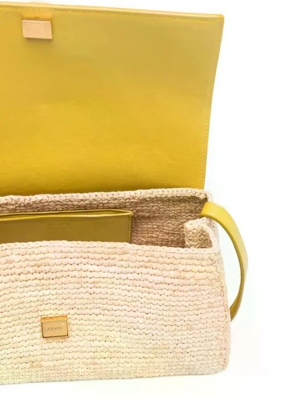 Khaite Audrey Raffia Cross Body Bag - Neutrals