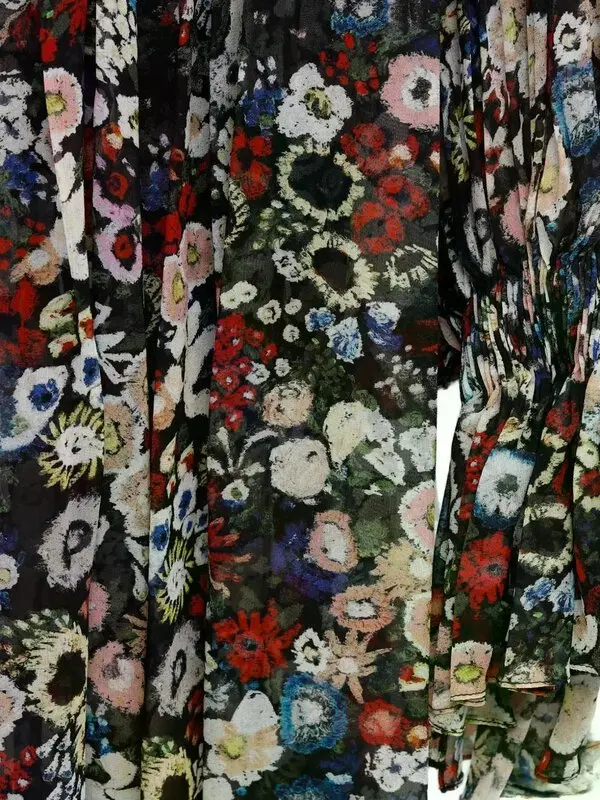 Khaite Edgar Floral Maxi Dress - Black