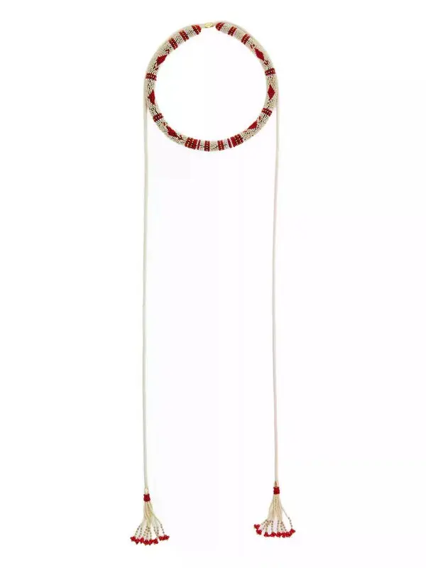 Isabel Marant Étoile Long Beaded Necklace - Neutrals