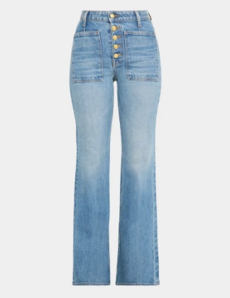 Ulla Johnson Stretch Lou Kick-flare Jeans - Danube