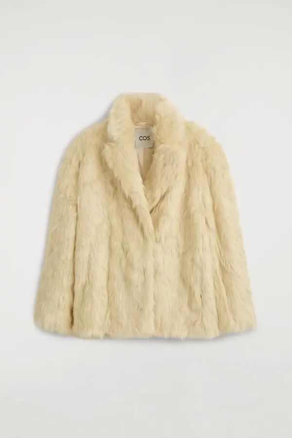 Cos Fur-effect Jacket - Yellow