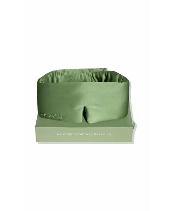 DROWSY Silk Sleep Mask - Bright Green
