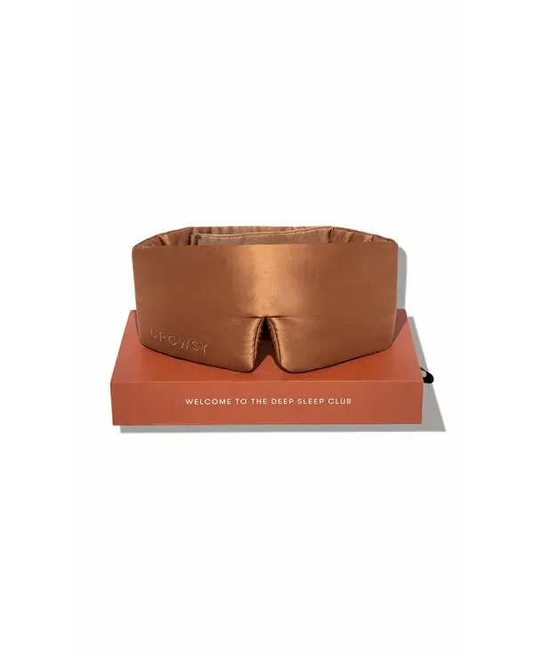 DROWSY Silk Sleep Mask - Dark Orange