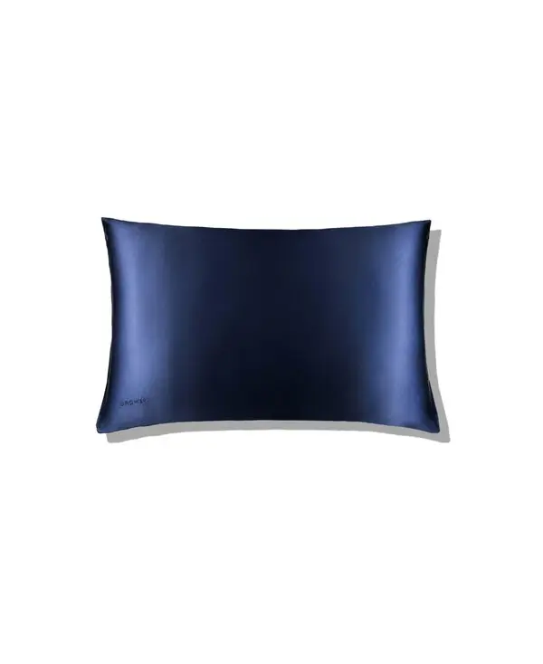 DROWSY Silk Standard Pillowcase - Navy