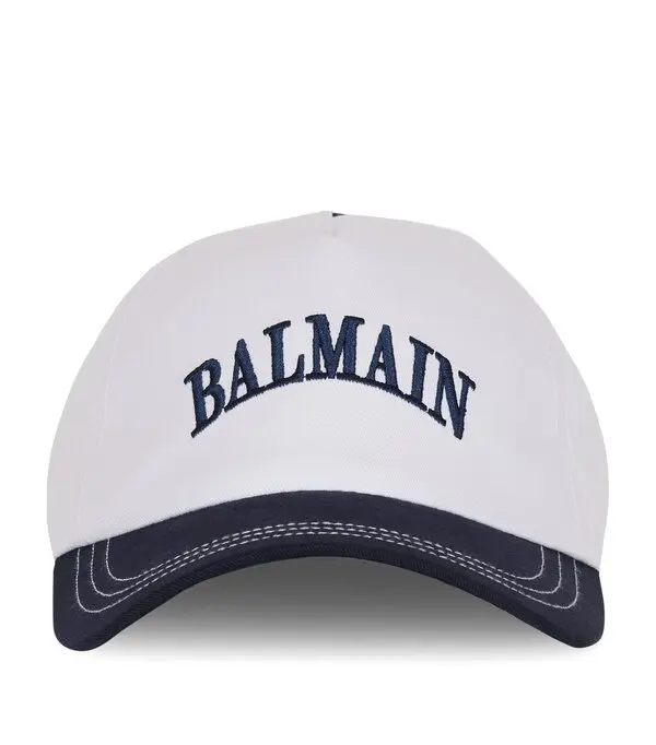 Balmain Cotton Baseball Cap - Navy