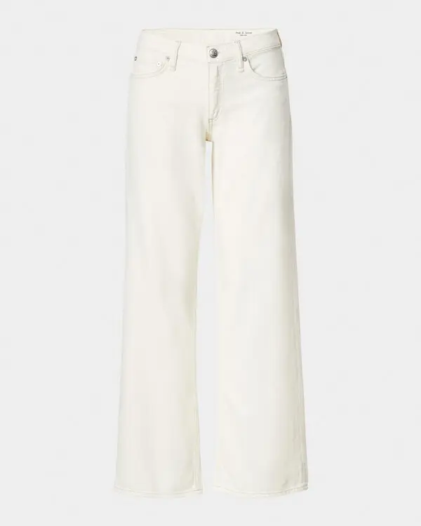 Rag & Bone Featherweight Saige Low-rise Ankle Jeans - Ecru