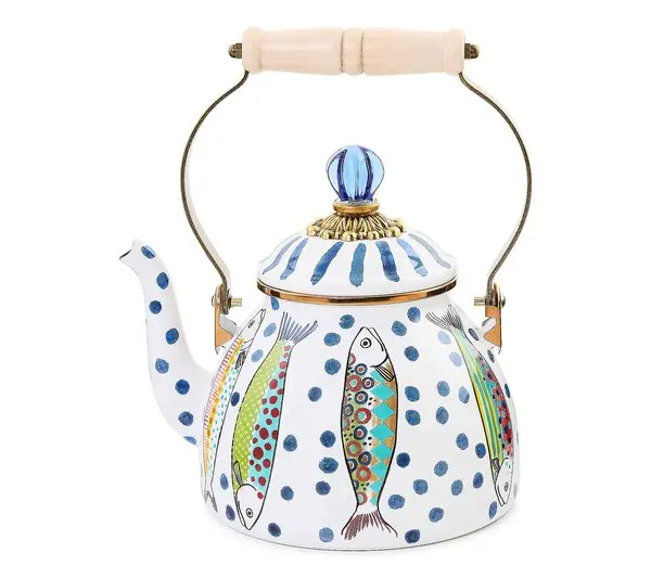 MACKENZIE-CHILDS As Is Go Fish Tea Kettle Collective - One-color