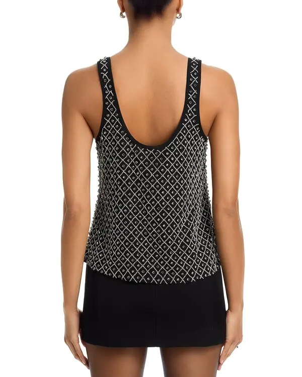 L'Agence Ziggy Beaded Tank Top