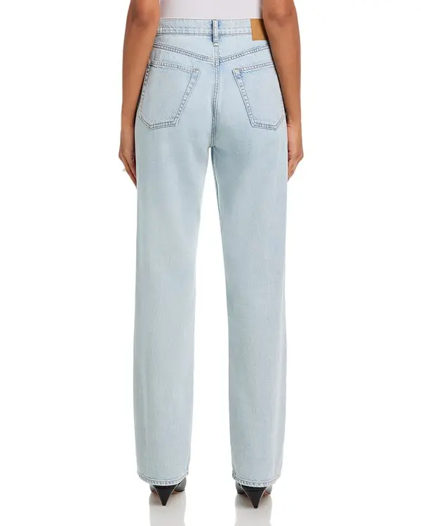 Rag & Bone Shea Featherweight High Rise Straight Jeans - Cliffside