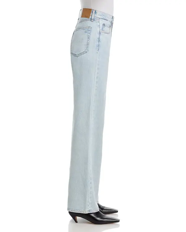 Rag & Bone Shea Featherweight High Rise Straight Jeans - Cliffside