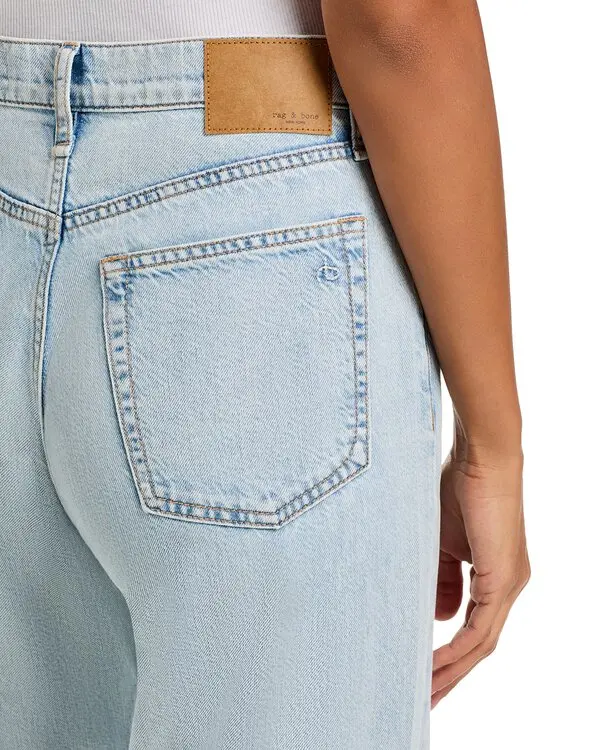 Rag & Bone Shea Featherweight High Rise Straight Jeans - Cliffside