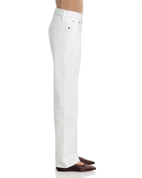 EB DENIM Alida Loose Bowed Leg Jeans - White