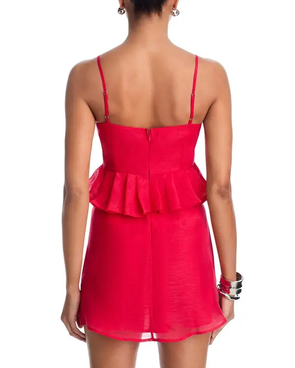 Aqua Rosette Mini Dress