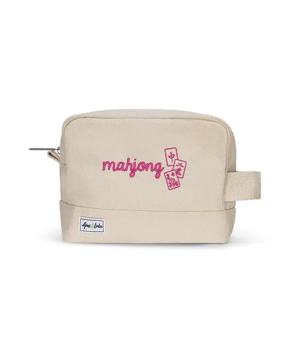 AME & LULU Mahjong Tile Bag - Natural