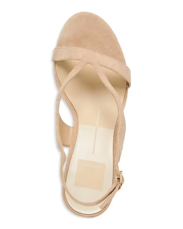 Dolce Vita Izela Slingback Sandals - Bamboo Suede