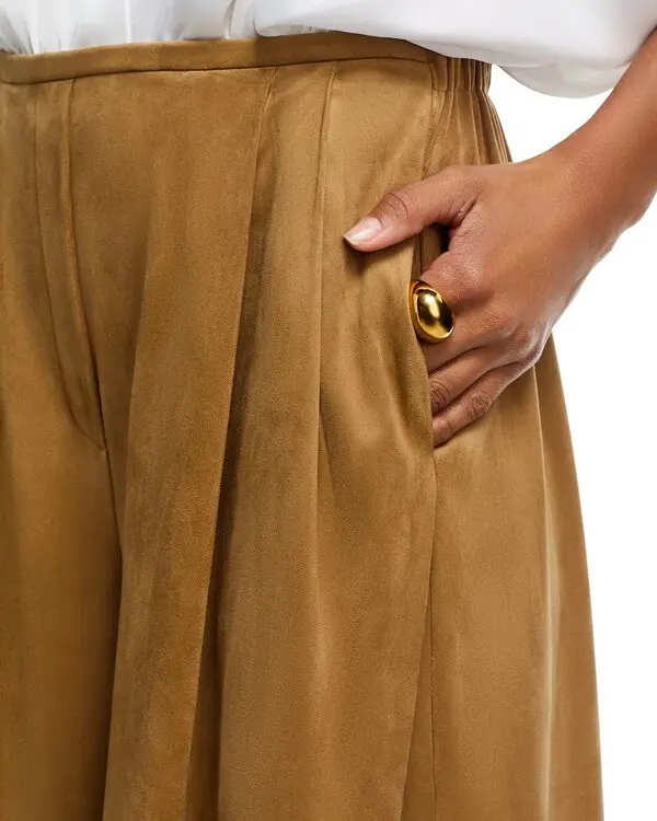 Norma Kamali Pleated Wide-leg Pants
