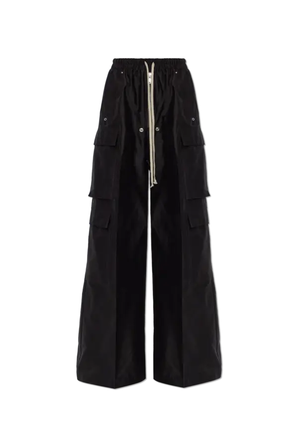 Rick Owens Wide-leg Cargo Trousers - Black
