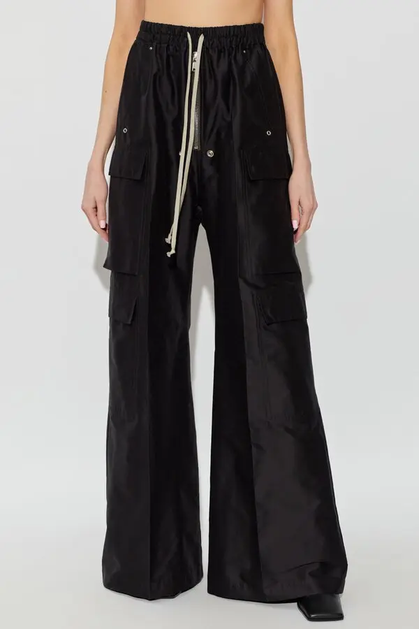 Rick Owens Wide-leg Cargo Trousers - Black