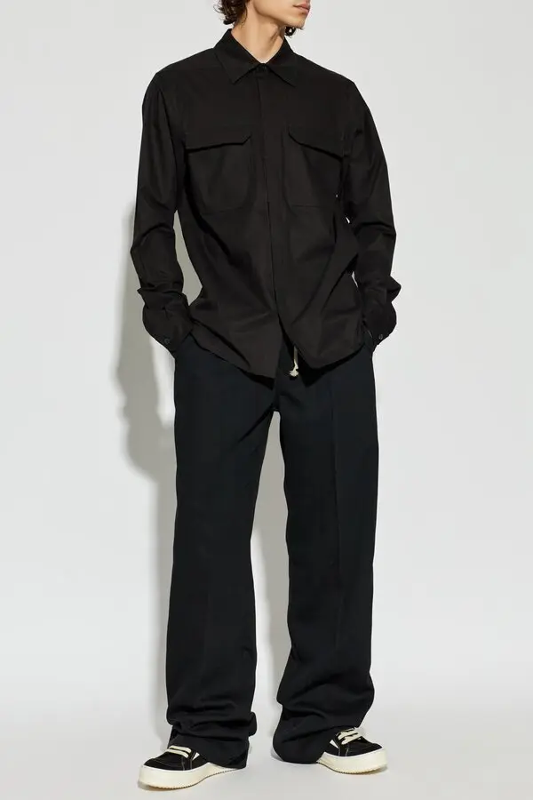 Rick Owens Wool Straight-leg Trousers