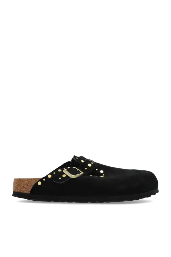 BIRKENSTOCK Boston Riviet Border Mules - Black