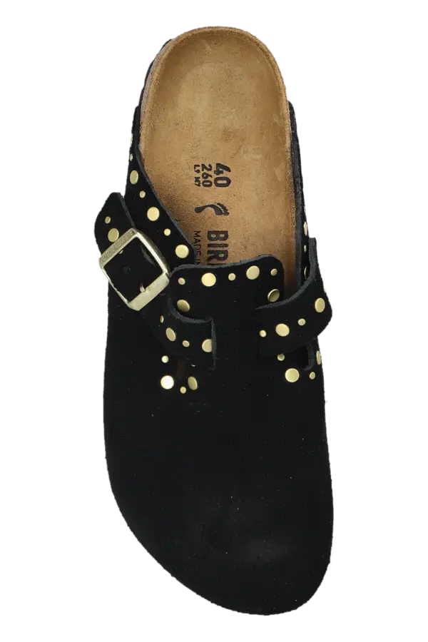 BIRKENSTOCK Boston Riviet Border Mules - Black