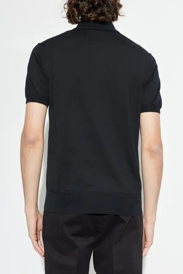 TOM FORD Cotton Polo - Black