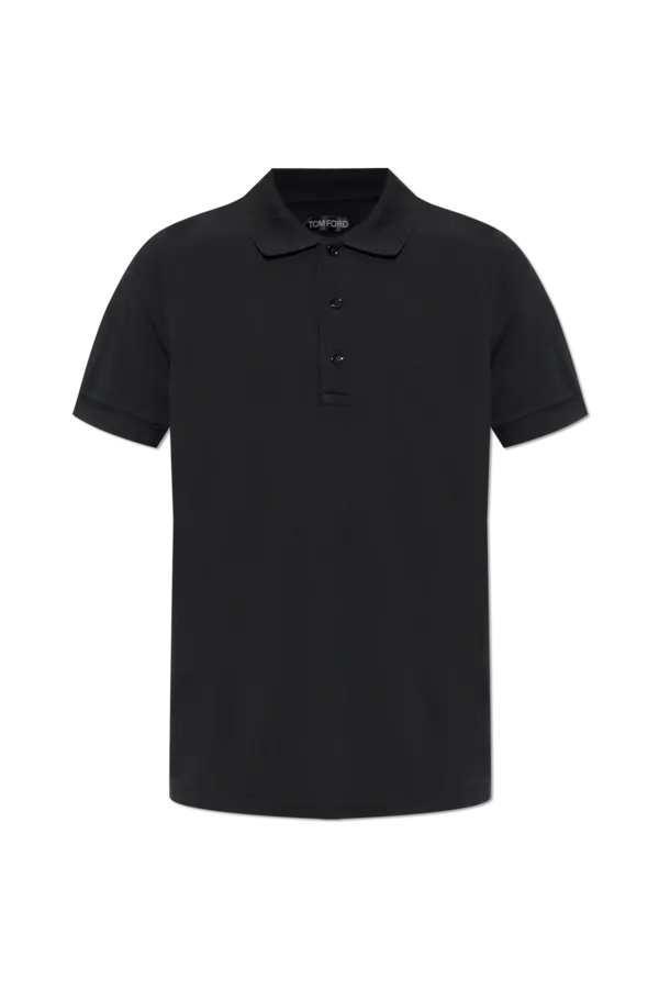 TOM FORD Short-sleeved Polo - Black