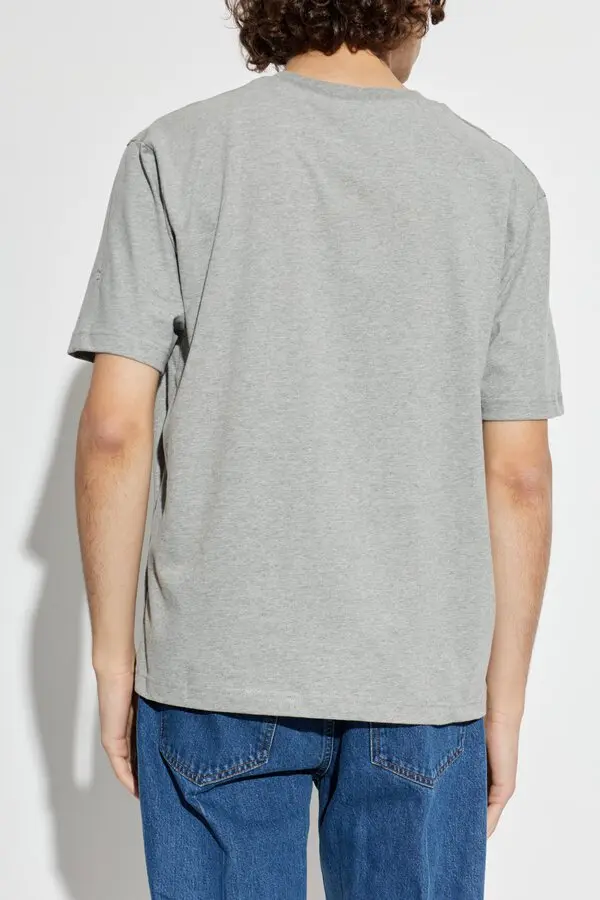 Etro T-shirt With Embroidered Logo - Grey
