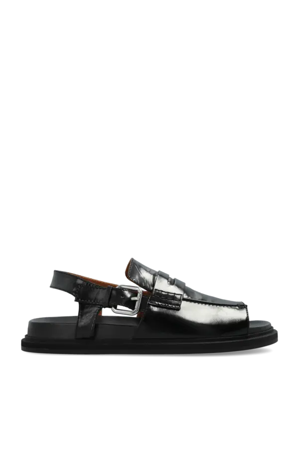 Marni Leather Sandals - Black
