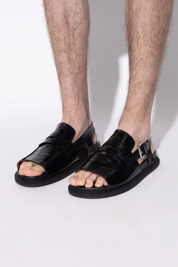 Marni Leather Sandals - Black