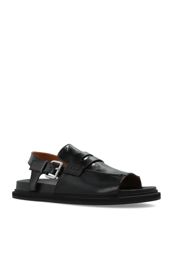 Marni Leather Sandals - Black
